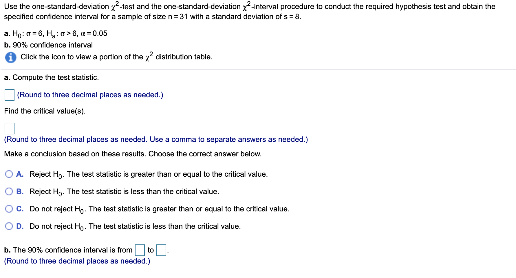 Solved Use the one-standard-deviation x2-test and the | Chegg.com