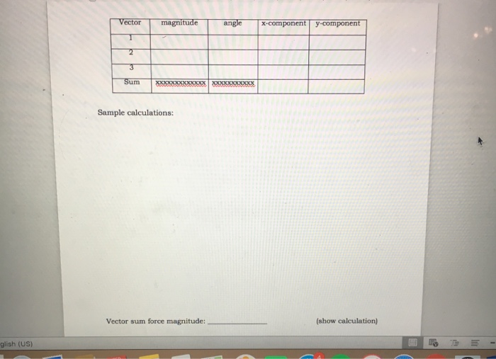Solved GRAPHICAL ADDITION the raw data on the first page of | Chegg.com