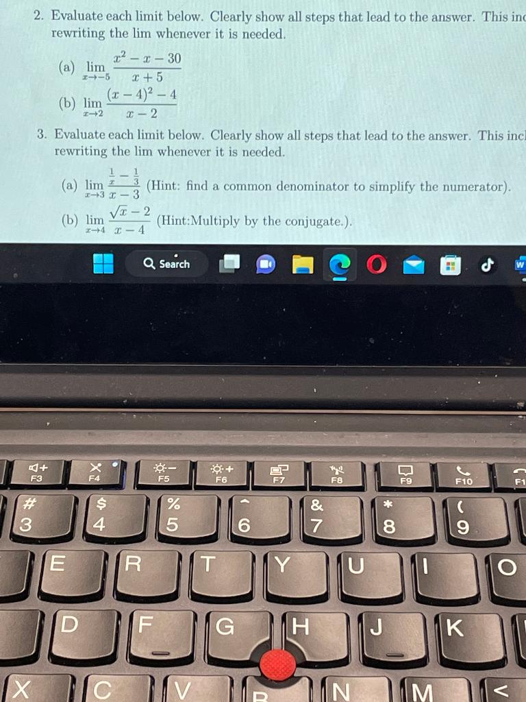 Solved 2. Evaluate each limit below. Clearly show all steps | Chegg.com