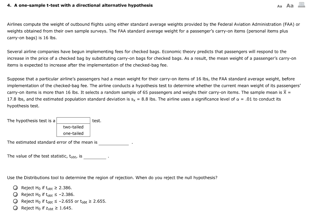 solved-4-a-one-sample-t-test-with-a-directional-alternative-chegg