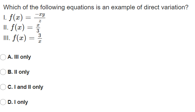 Solved Which of the following equations is an example of | Chegg.com