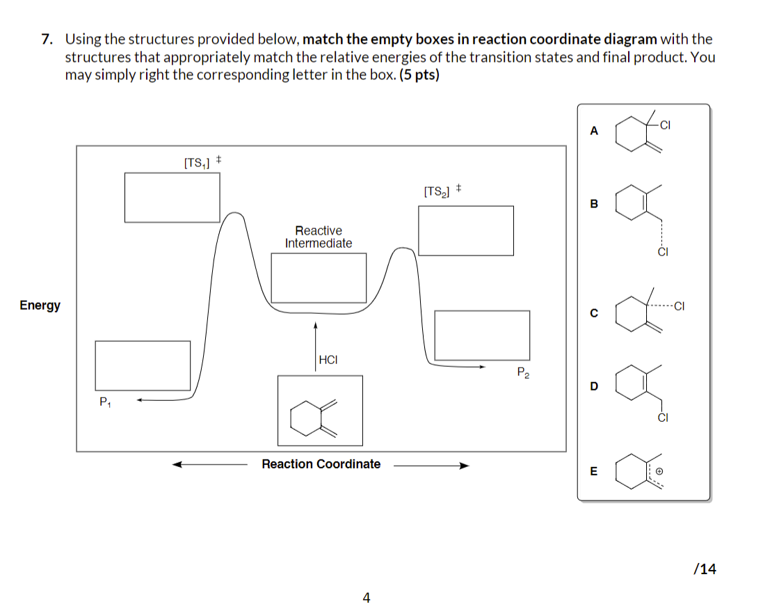 Solved 7. Using the structures provided below, match the | Chegg.com
