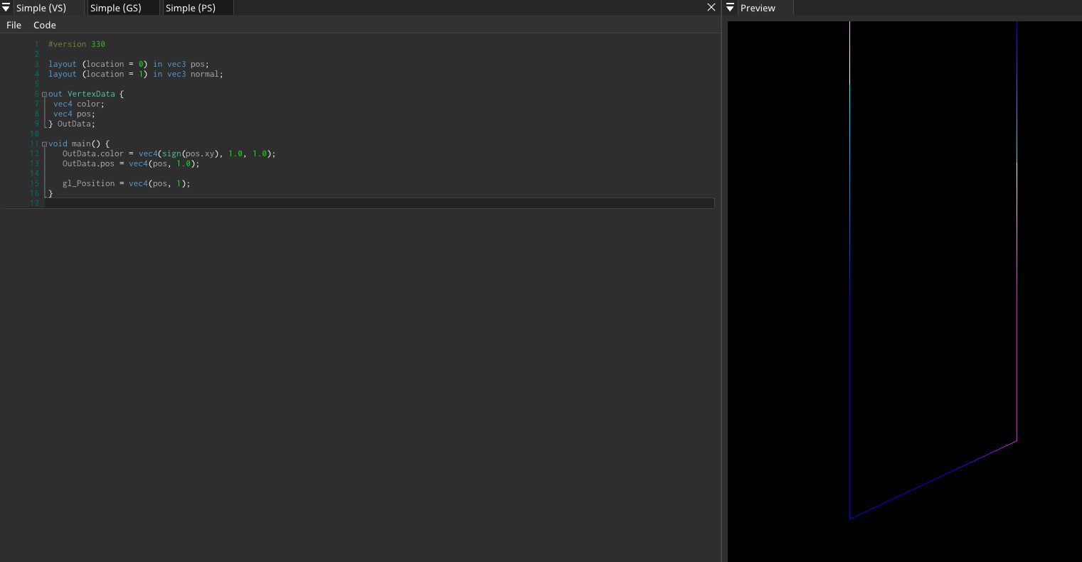 \#version 330 layout (location =0 ) in vec 3 pos; | Chegg.com