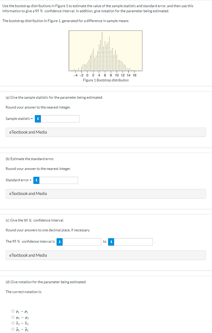 Solved Use The Bootstrap Distributions In Figure 1 To