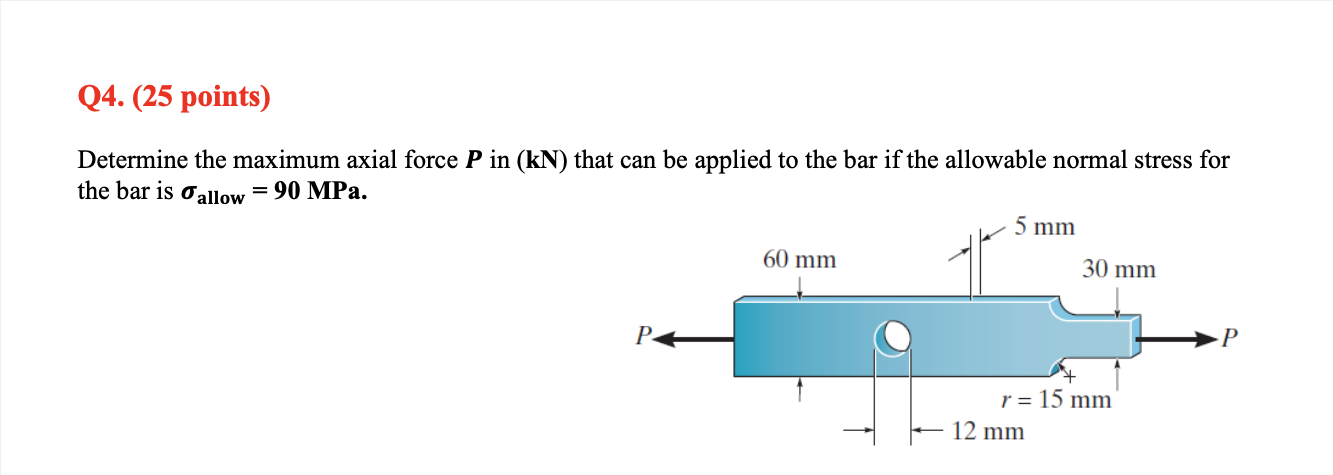 Solved Determine the maximum axial force P in (kN) that can | Chegg.com