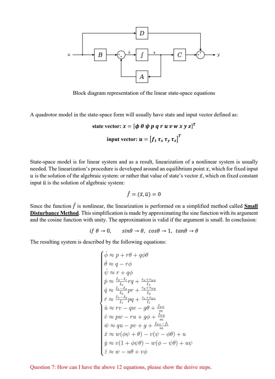 The 6 Dof Nonlinear Model For The Quadrotor
