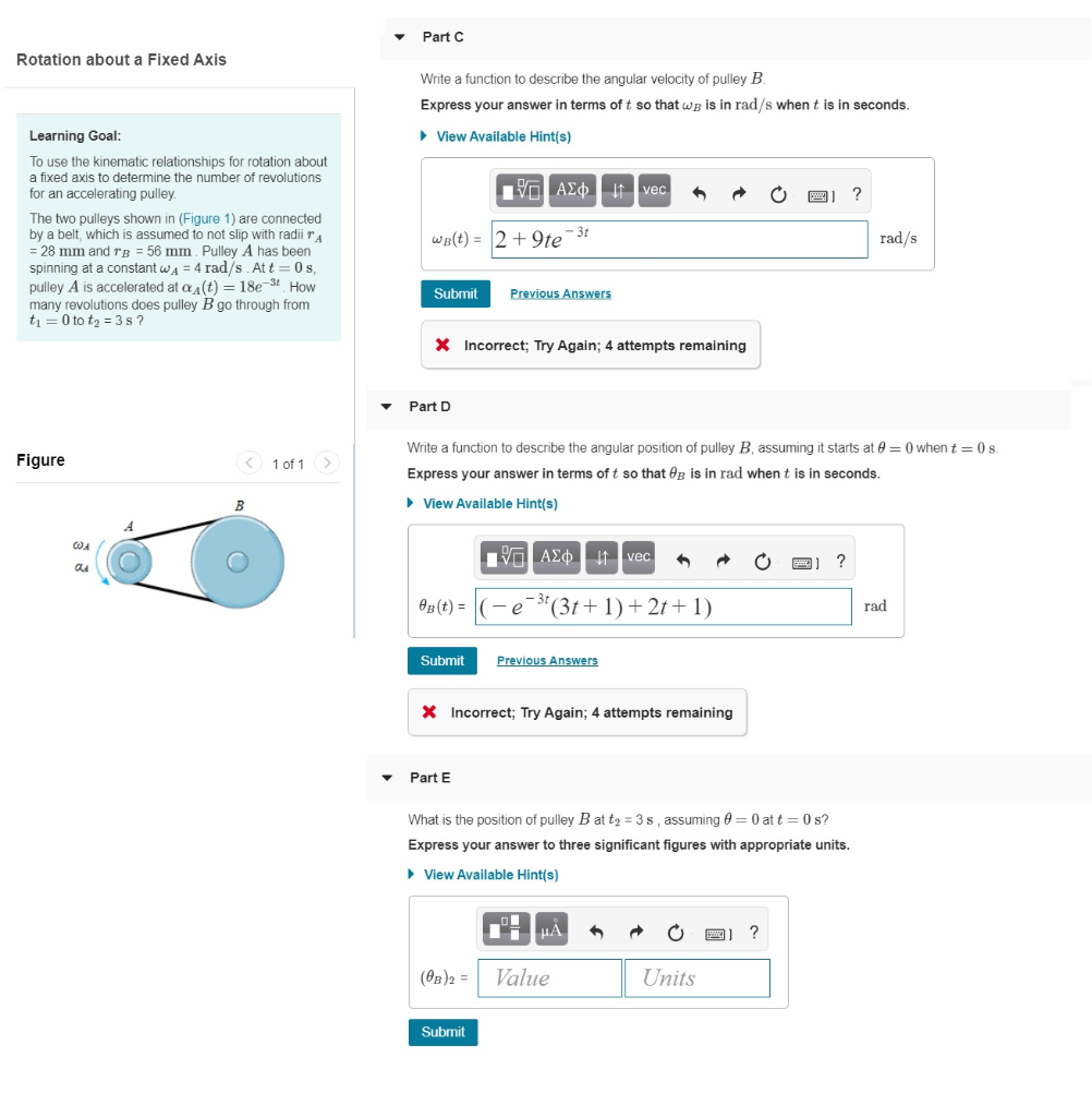 Solved Part C Rotation about a Fixed Axis Write a function | Chegg.com
