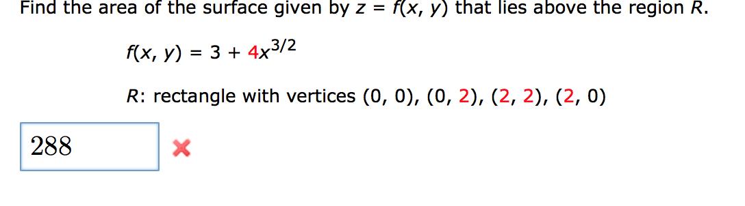 Solved Find The Area Of The Surface Given By Z F X Y