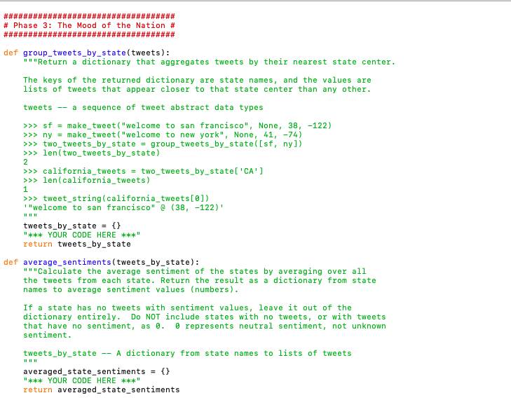 PLZ IN PYTHON ASAP FOR THUMPS UP Phase 3: The Mood of | Chegg.com