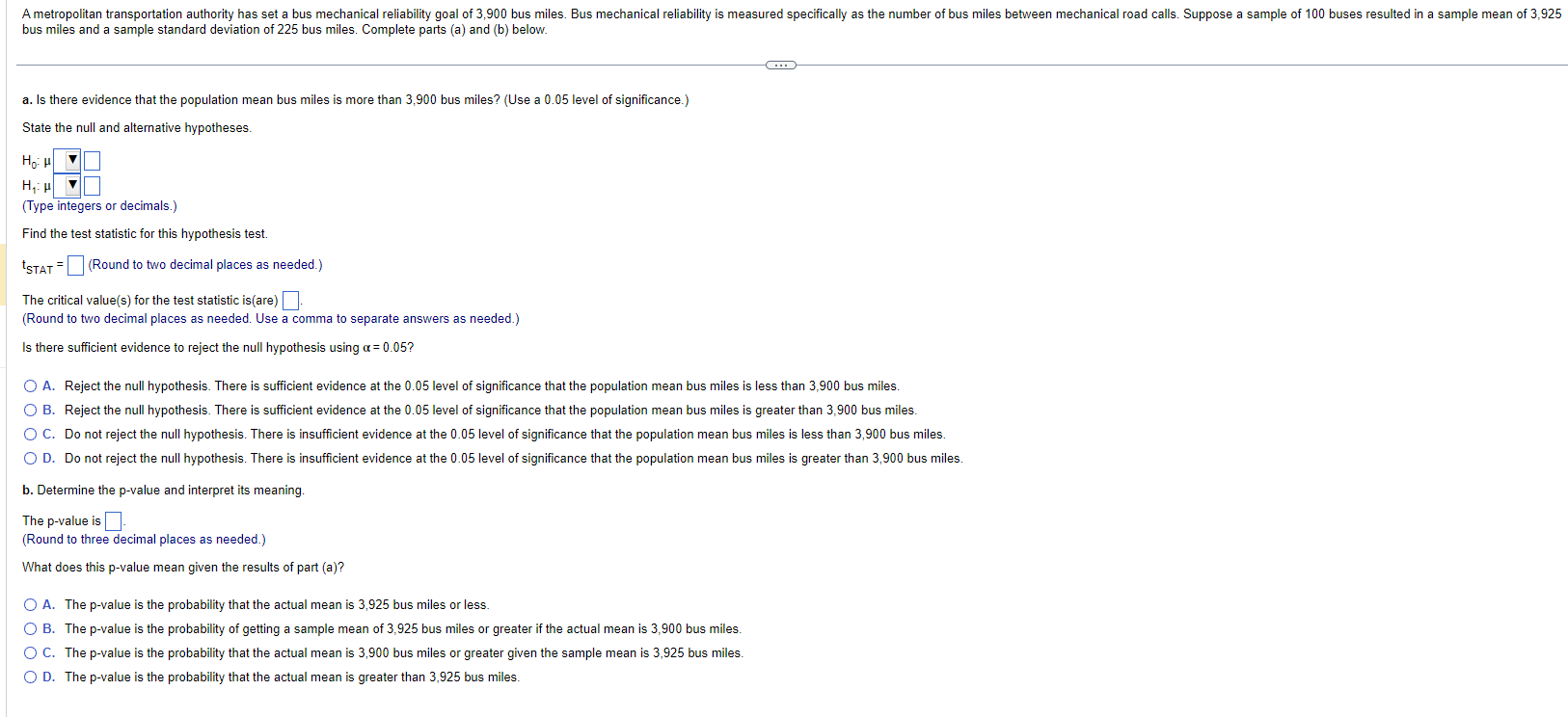 Solved A. Reject the null hypothesis. There is sufficient | Chegg.com