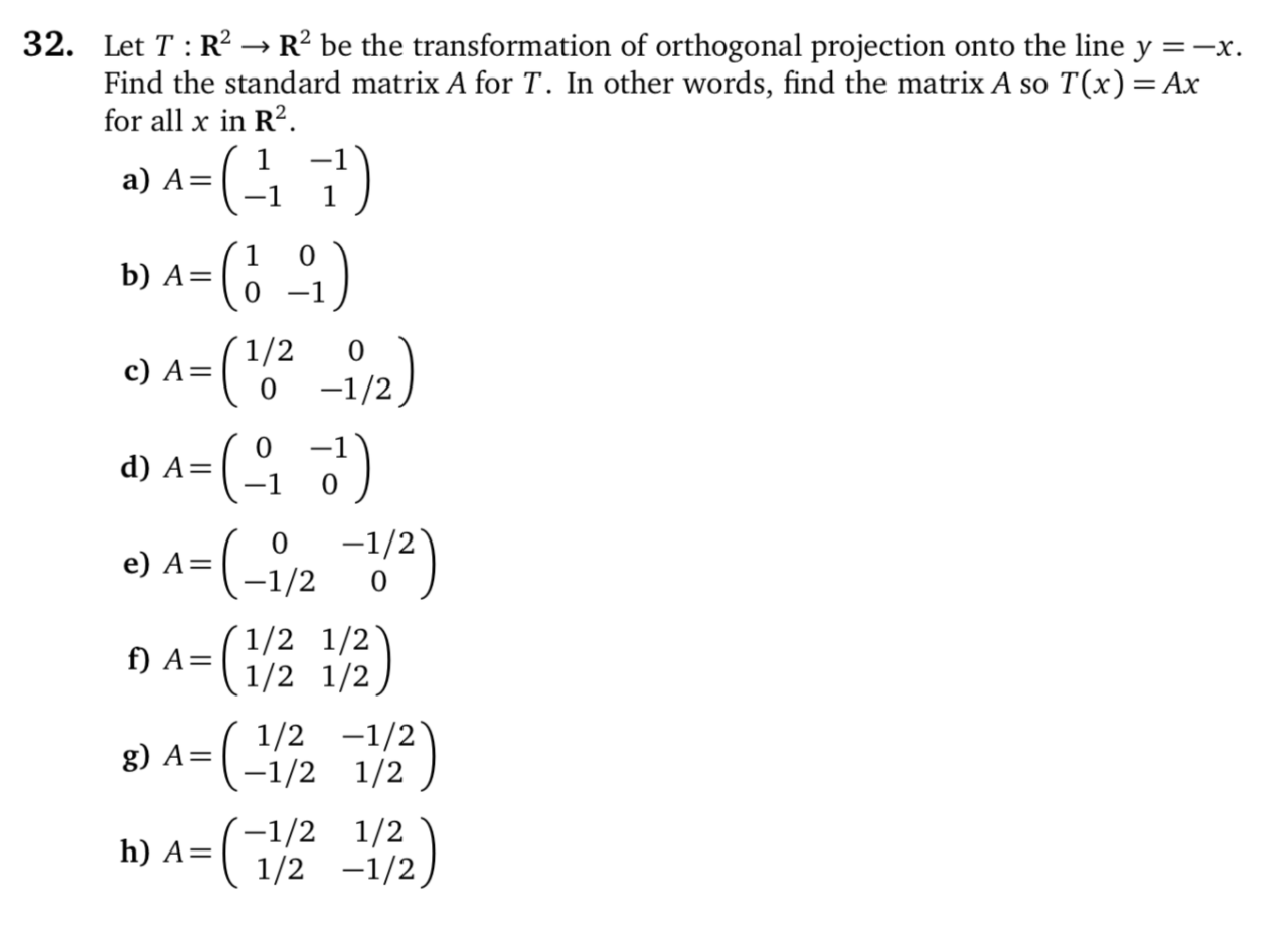 Solved = = 32. Let T :R? → RỪ be the transformation of | Chegg.com
