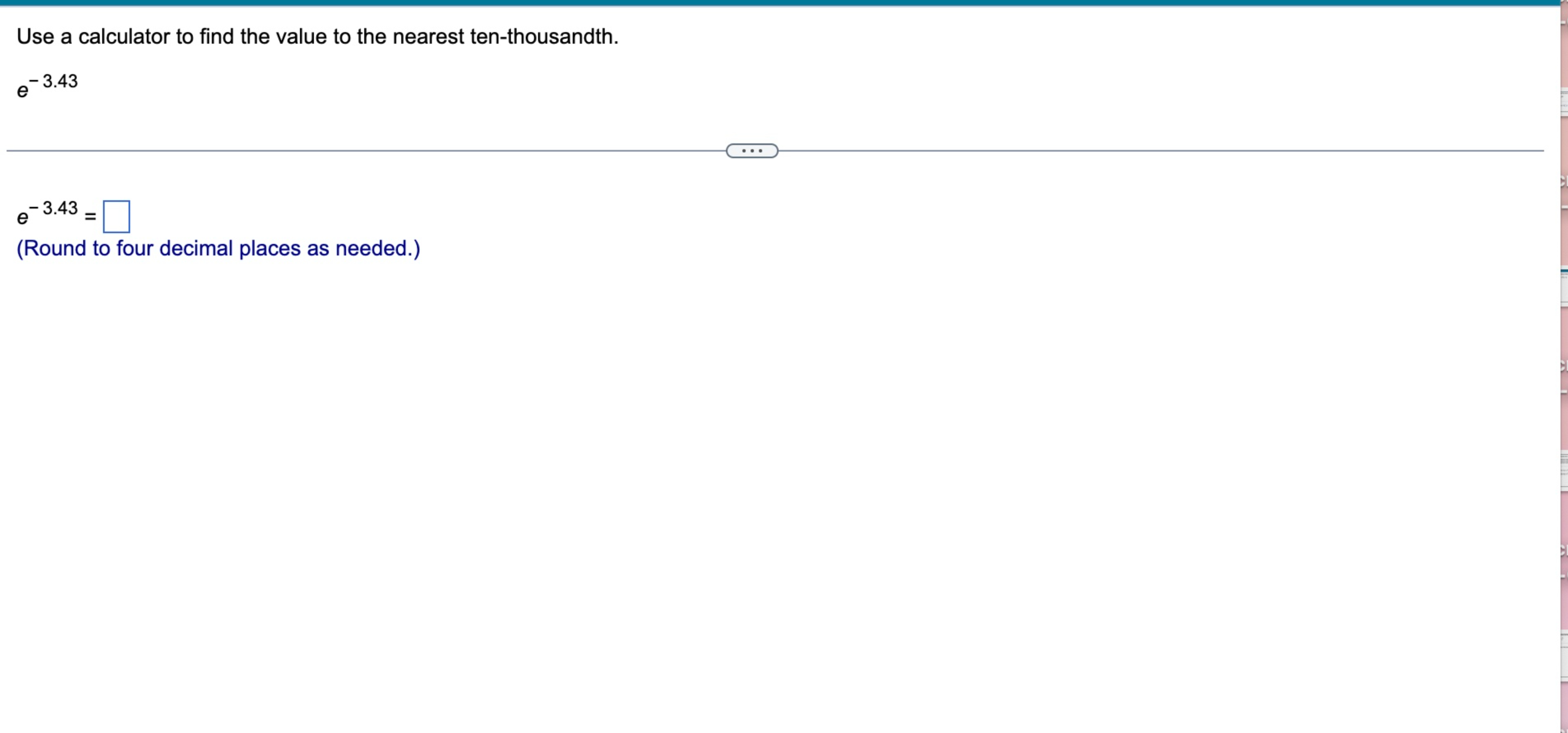 Solved Use a calculator to find the value to the nearest | Chegg.com