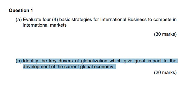 Solved (a) Evaluate four (4) basic strategies for | Chegg.com