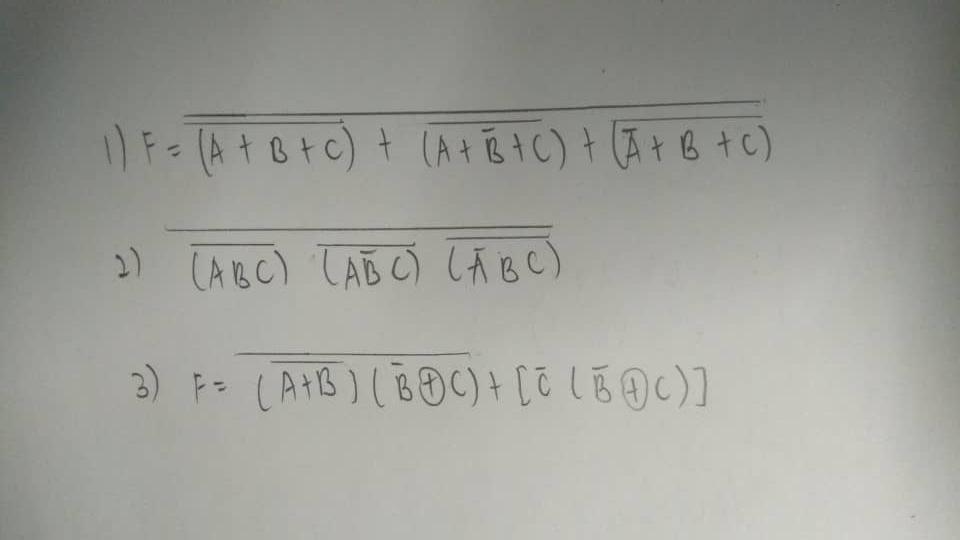 Solved Simplify the 3 equations and draw the final logic | Chegg.com