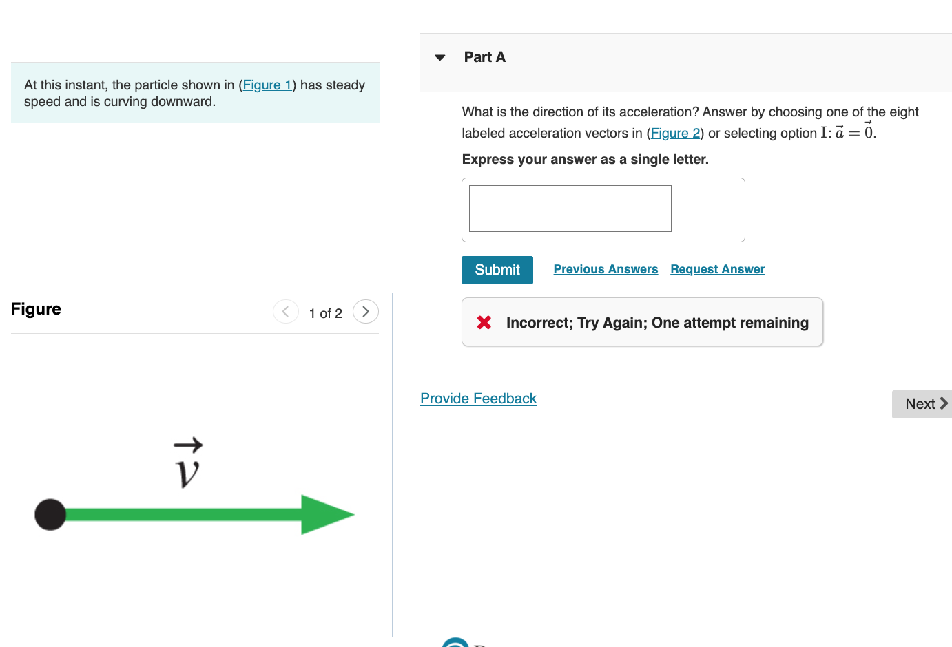 Solved At this instant, the particle shown in (Figure 1) has | Chegg.com