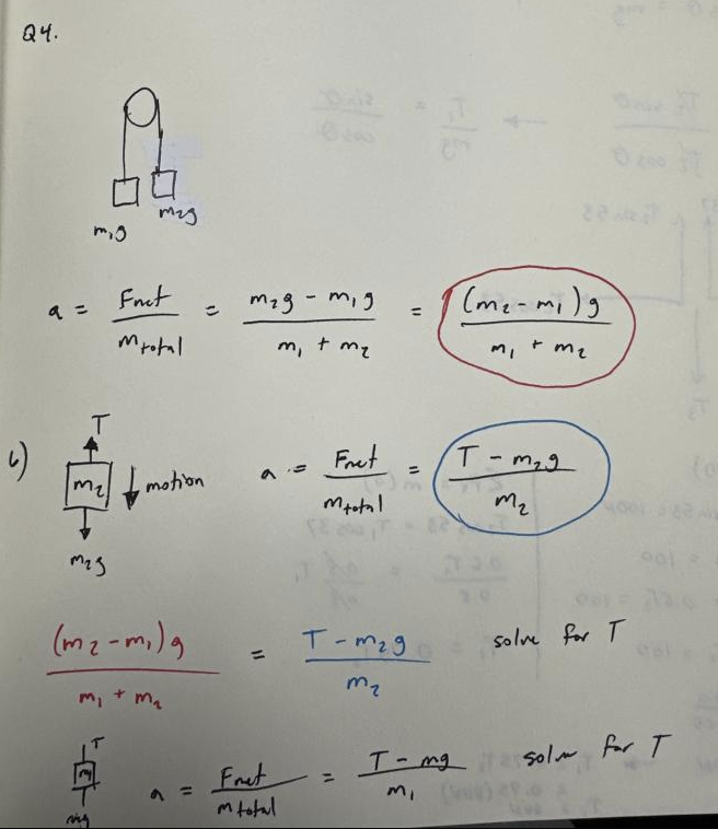 Solved Two objects of mass m1 and m2, with m2 > m1, are | Chegg.com