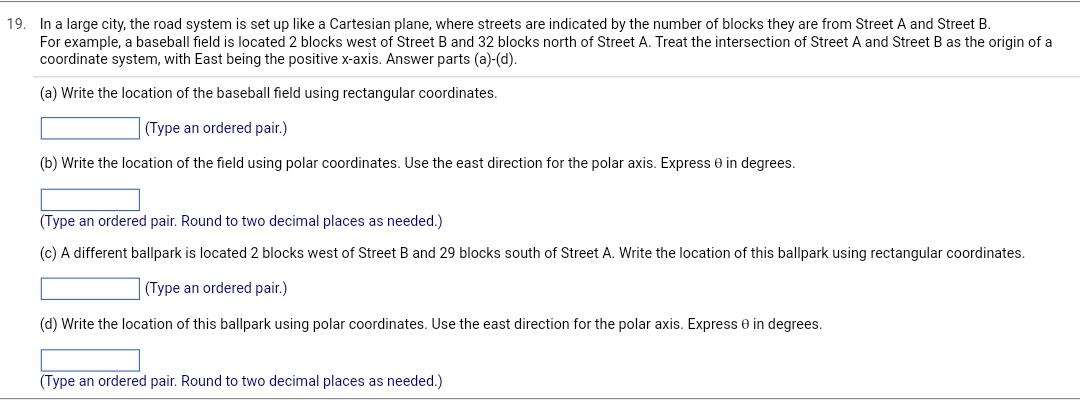 Solved 9. In a large city, the road system is set up like a | Chegg.com