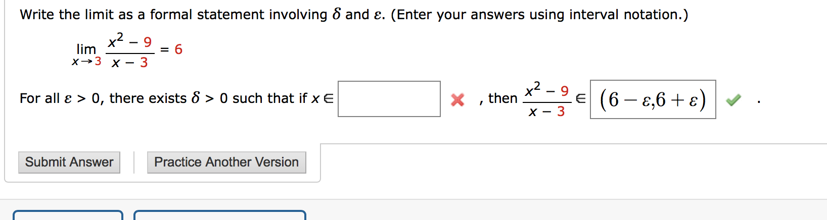 Solved Write the limit as a formal statement involving S and | Chegg.com