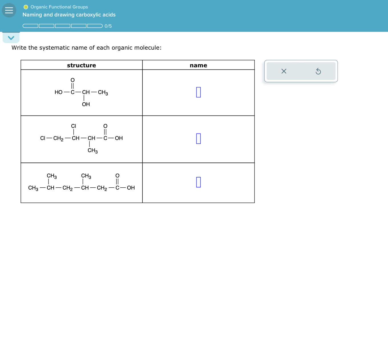 Solved Organic Functional GroupsNaming and drawing | Chegg.com