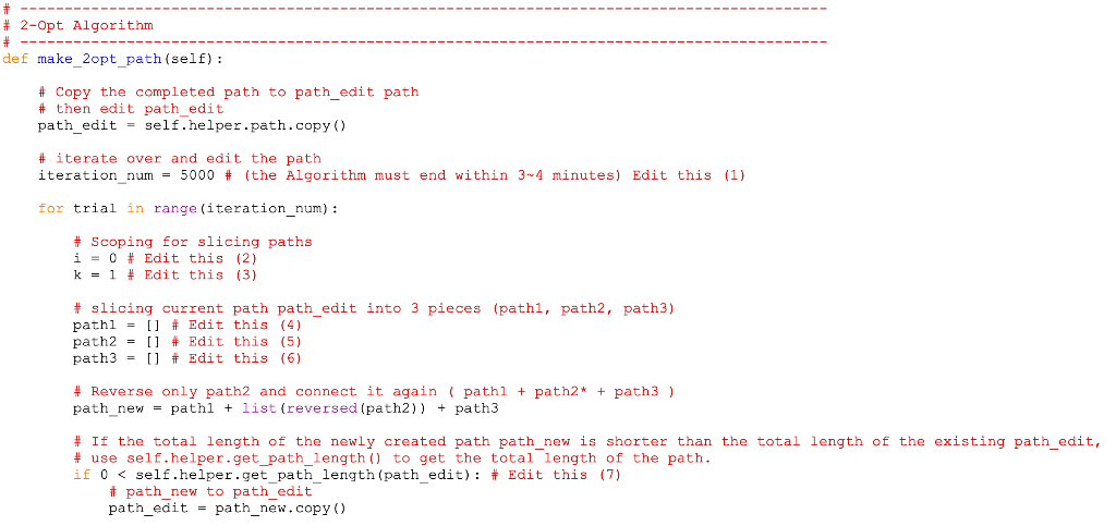 Python Tsp Problem Complete The 2 Opt Algorithm By 2317
