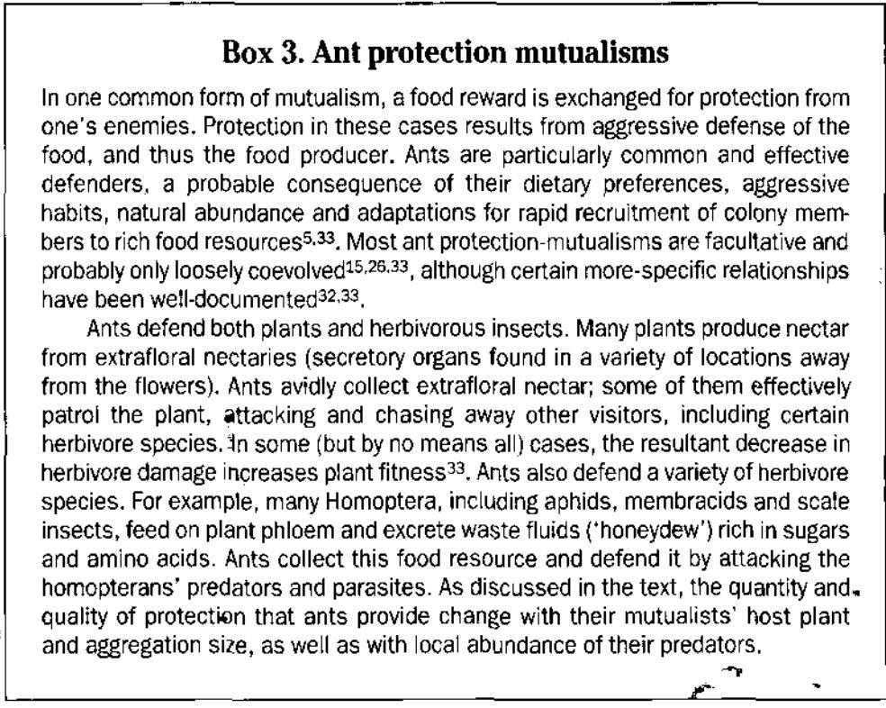 Solved Consider the ant-membracid mutualism described in the | Chegg.com