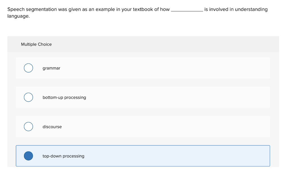 Solved is involved in understanding Speech segmentation was | Chegg.com