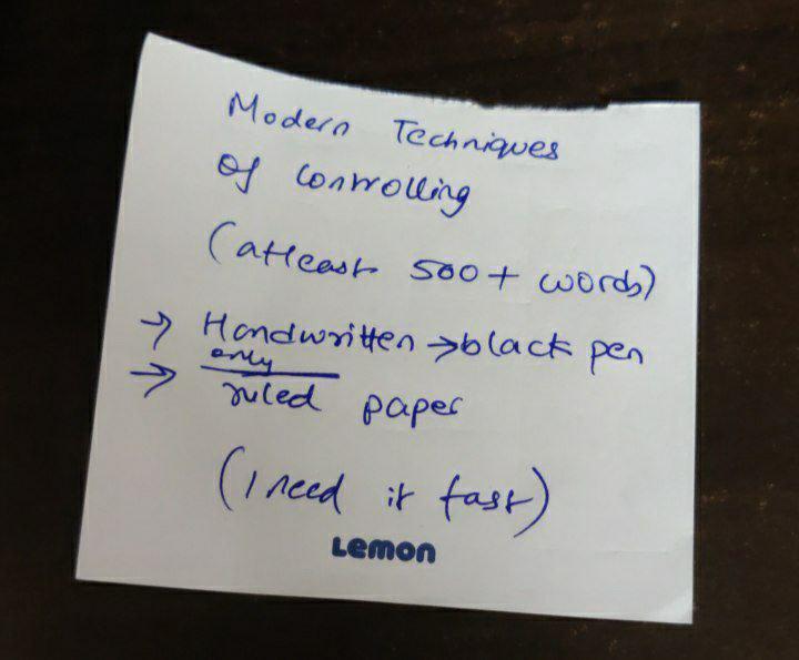 Solved Catleast soot word) Modern Techniques of controlling | Chegg.com