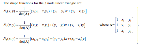 Solved A 3-node triangular element is being used for a | Chegg.com