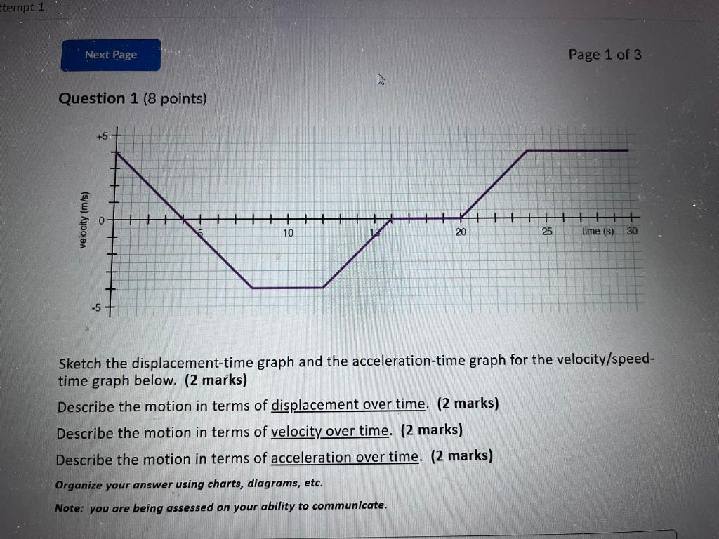 Page 1 of 3 Question 1 ( 8 points) Sketch the | Chegg.com