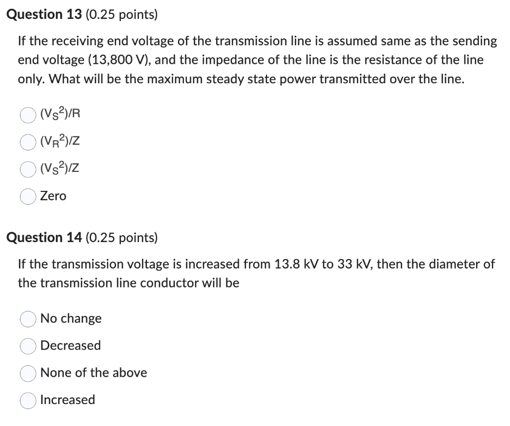Solved If the receiving end voltage of the transmission line | Chegg.com