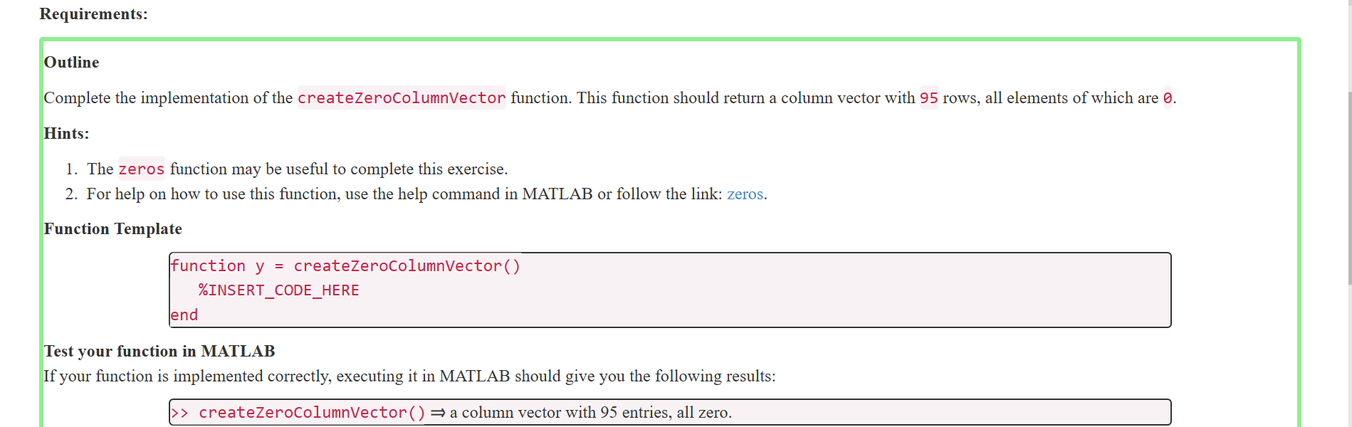Solved Requirements: Outline Complete the implementation of | Chegg.com