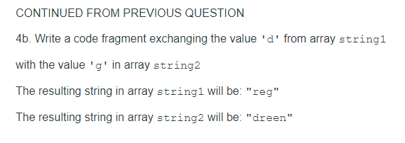 Solved 4. Write the following code fragment: 4a. Declare a | Chegg.com