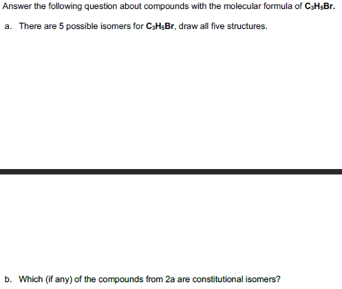 Solved Answer the following question about compounds with | Chegg.com