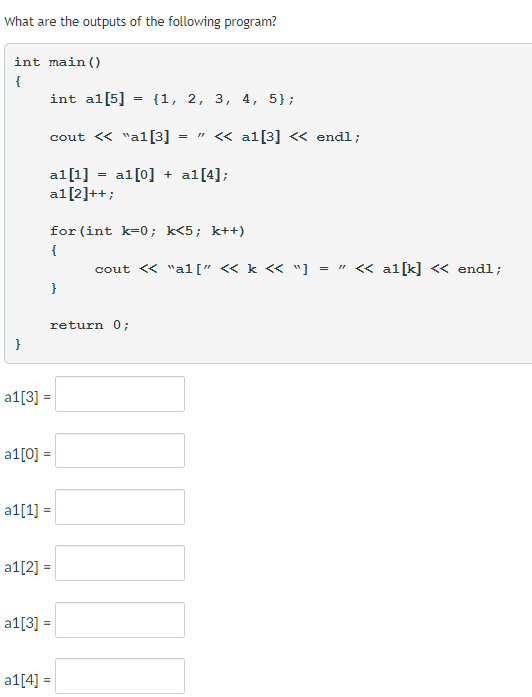Solved What is the output on the screen after the execution | Chegg.com