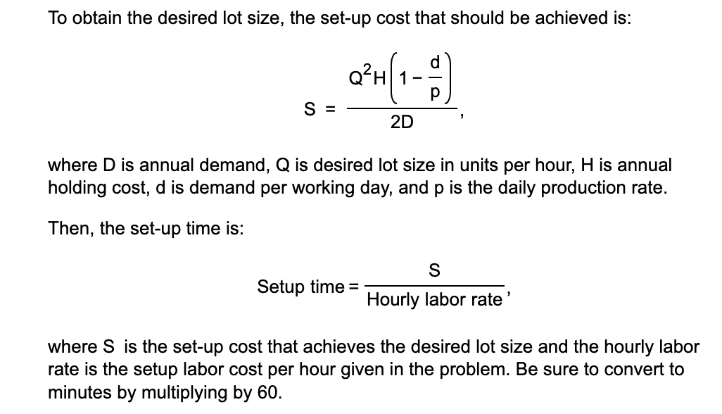 Solved Carol Cagle has a repetitive manufacturing plant | Chegg.com