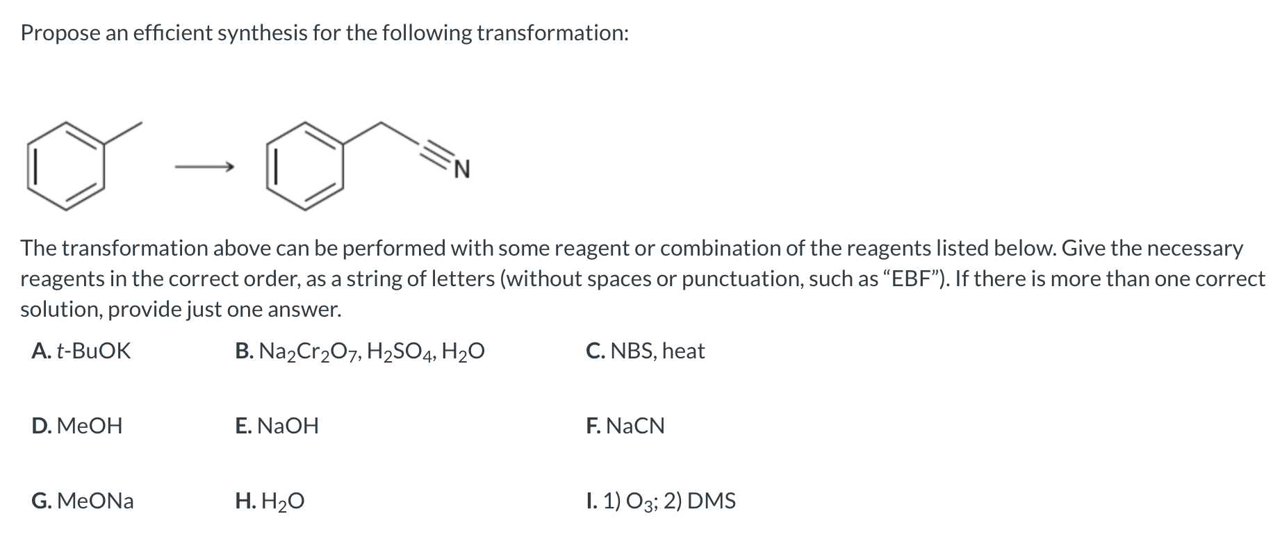 Solved Propose an efficient synthesis for the following | Chegg.com