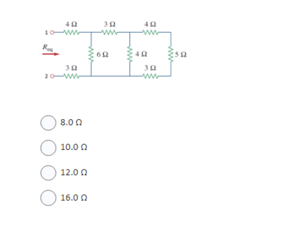 Solved Calculate the equivalent resistance, Req between | Chegg.com