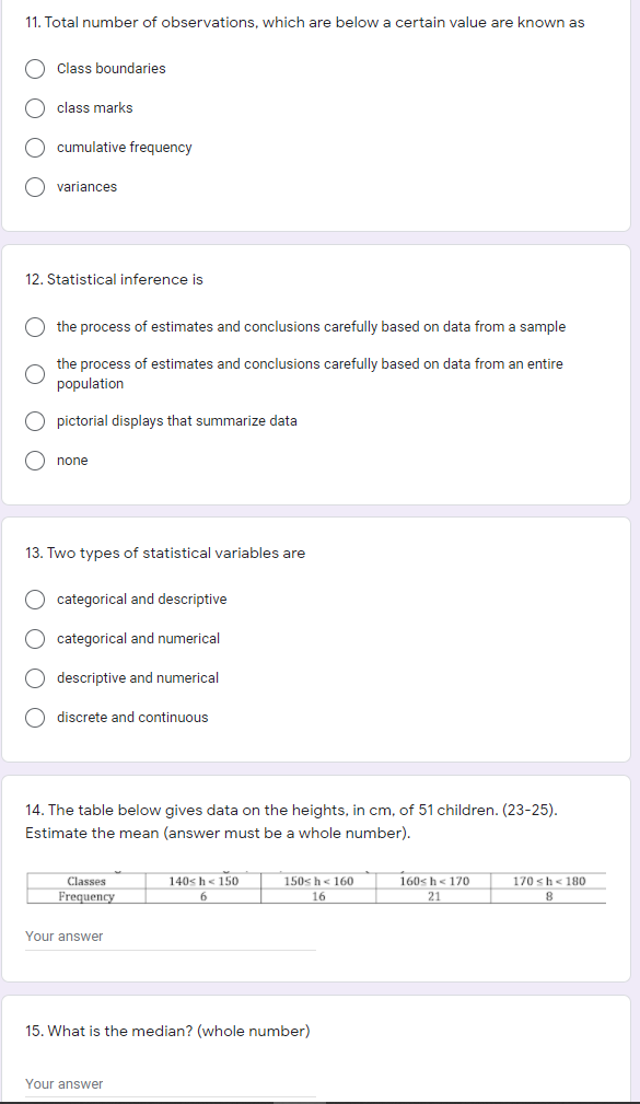 Solved 11. Total number of observations, which are below a | Chegg.com