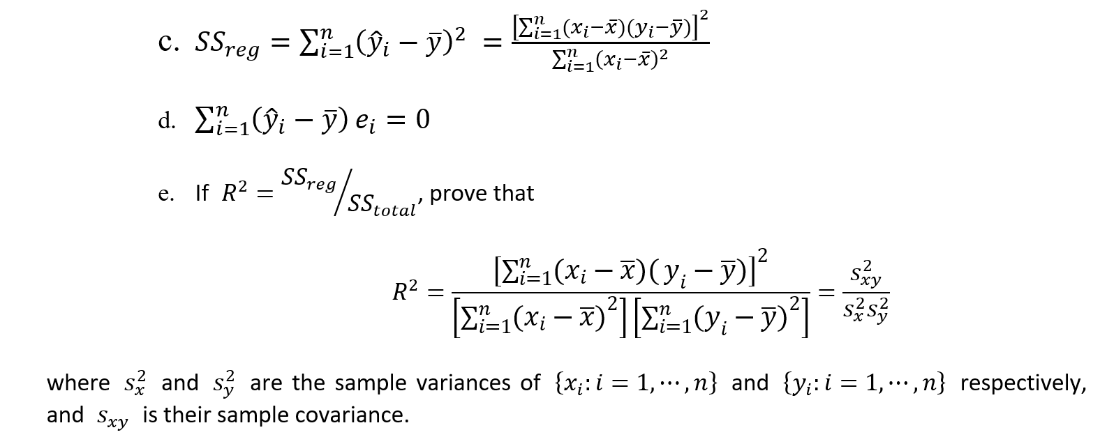 Solved Suppose that we have n independent samples {(xi, Yi): | Chegg.com