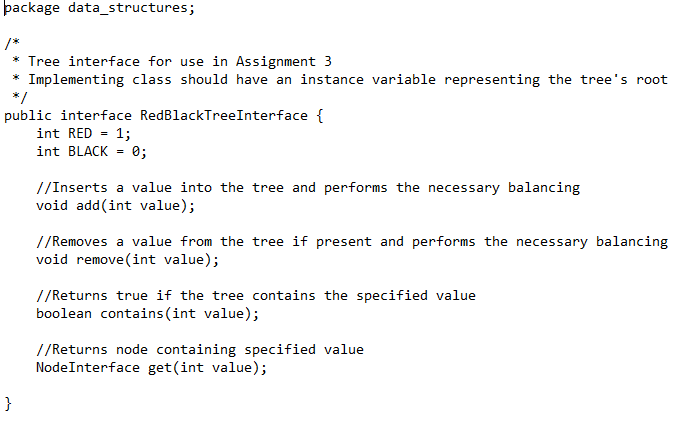 Solved Programming Assignment (PA) #3 Red-Black Tree For | Chegg.com