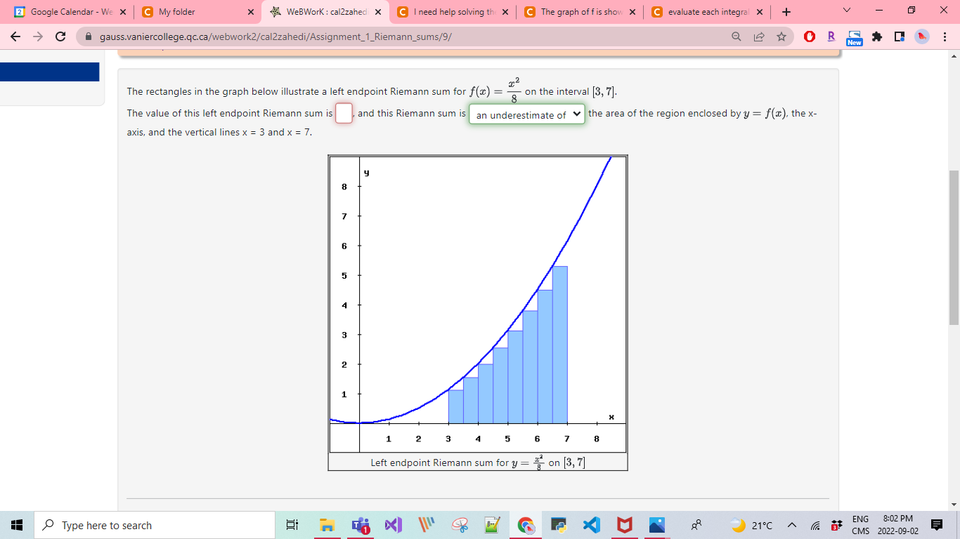 Solved The Rectangles In The Graph Below Illustrate A Right