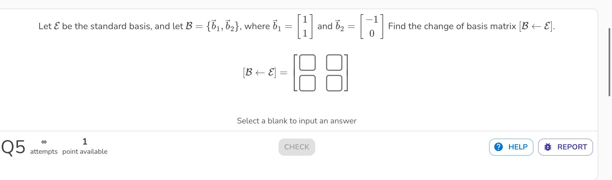 Solved Let E be the standard basis, and let B={b1,b2}, where | Chegg.com Solved Let E be the standard basis, and let B={b1,b2}, where | Chegg.com