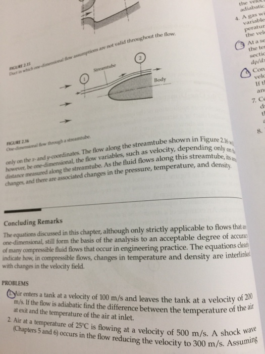 Solved 37 Equations for Steady One-Dimensional Compressible | Chegg.com