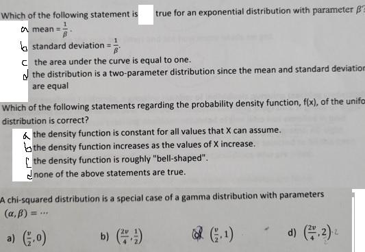 [Solved]: Which of the following statement is true for an