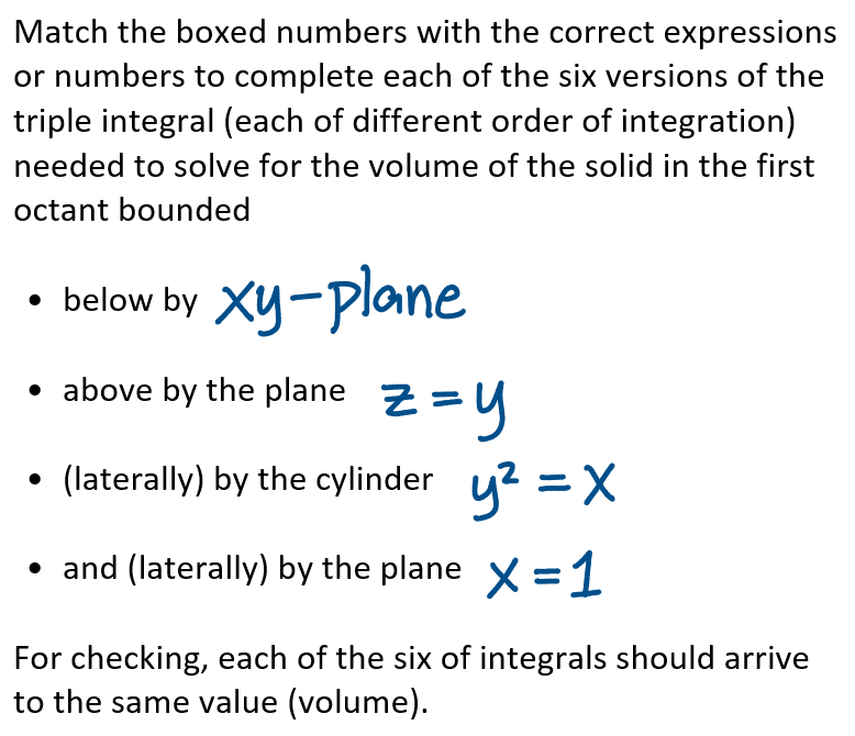 Solved Match the boxed numbers with the correct expressions | Chegg.com