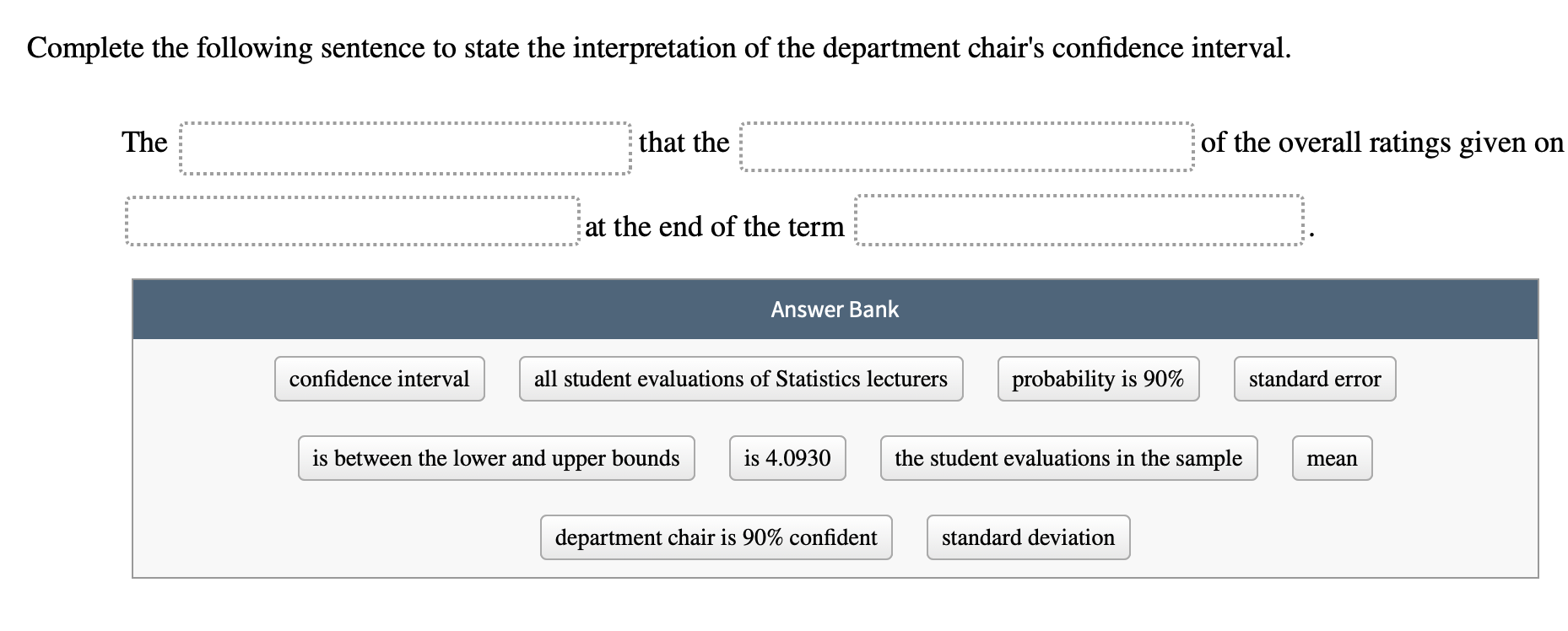 Solved Suppose the math department chair at a large state | Chegg.com