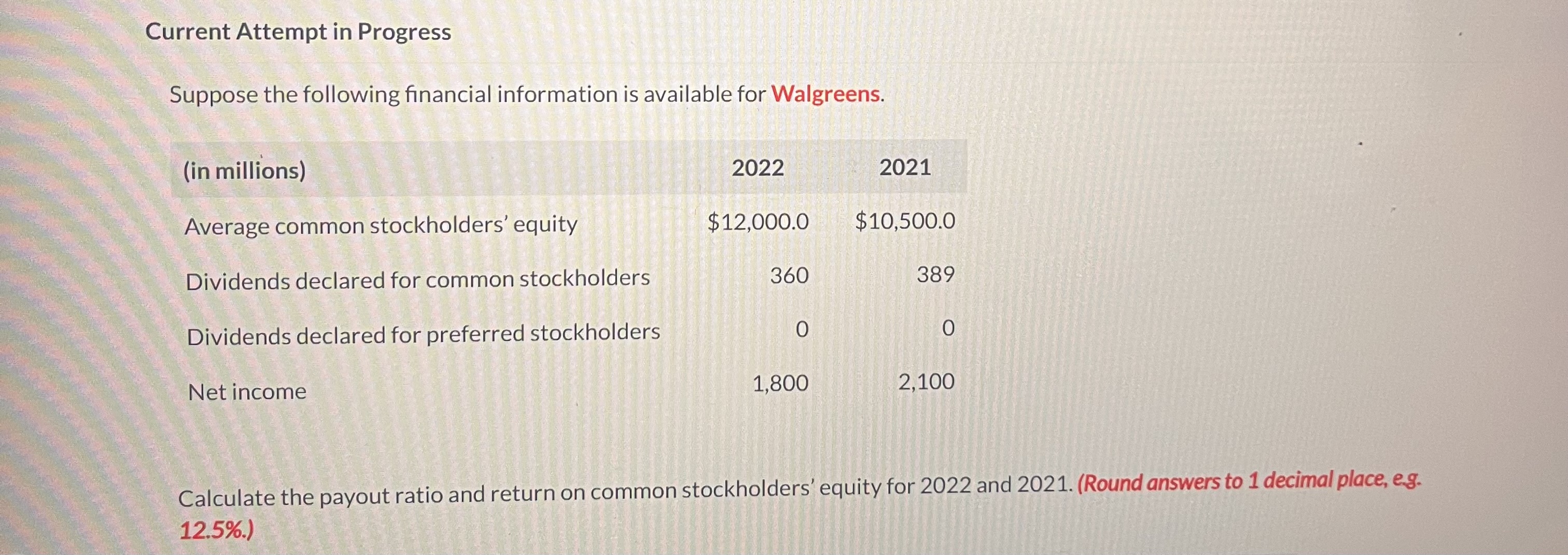 Solved Current Attempt in Progress Suppose the following | Chegg.com