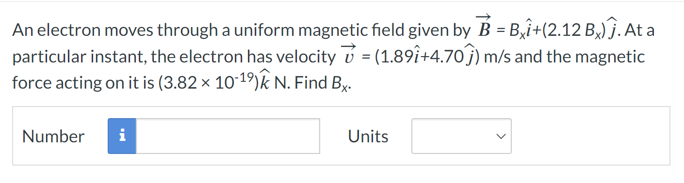 Solved An electron moves through a uniform magnetic field | Chegg.com