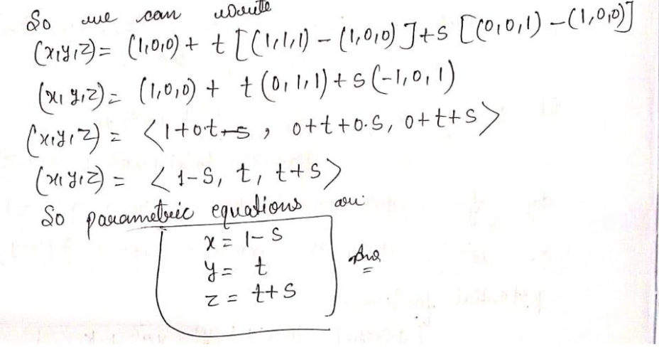 Solved Problem 1. Let L be the line (t + 1, 2t, 3t – 1),t | Chegg.com
