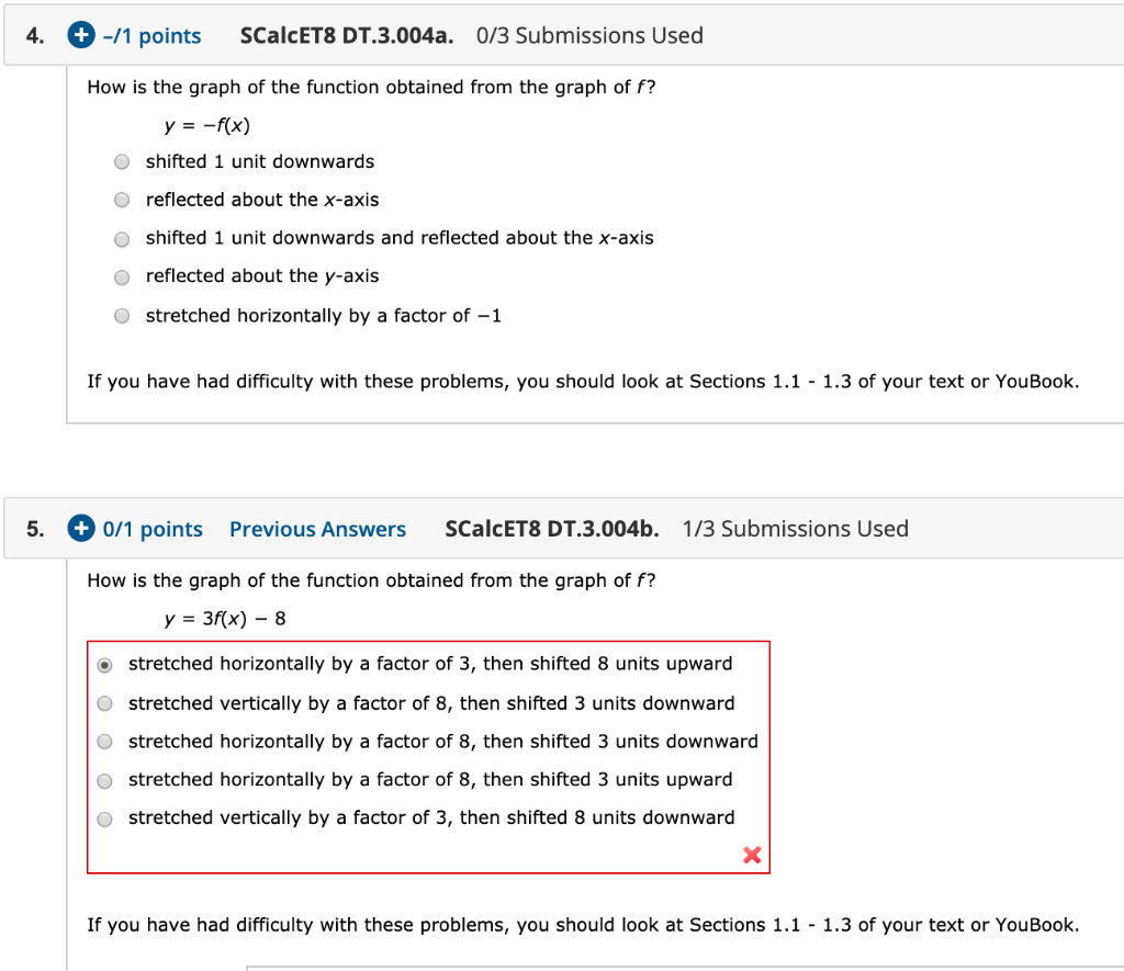 Solved 4. + -11 points SCalcETS DT.3.004a. 0/3 Submissions | Chegg.com